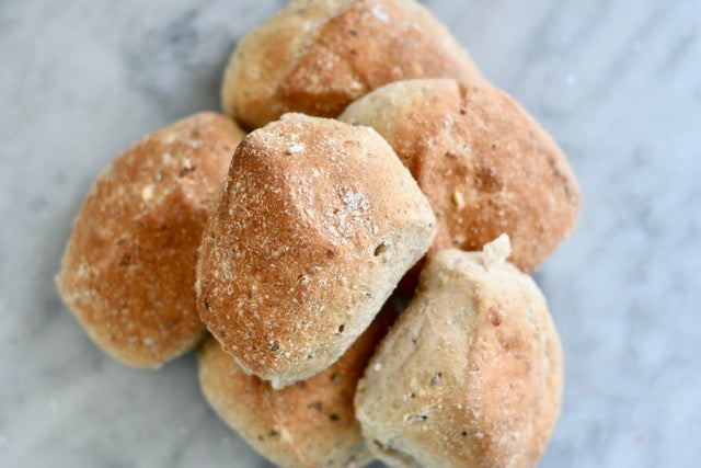 Multigrain Buns (packages of 6 or 12) – Pan Chancho Bakery